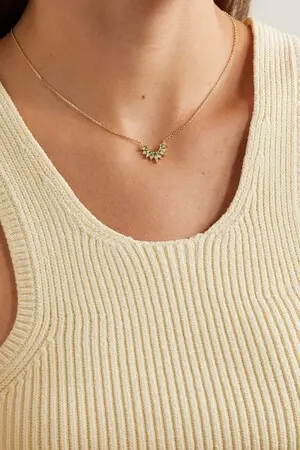 PIAGET Sunlight Rose Necklace With Emerald And Diamond