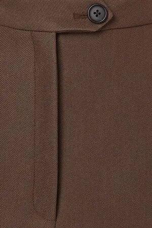 THE ROW Elia Wool And Silk-blend Twill Straight-leg Trousers