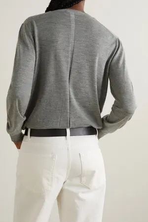 THE ROW Essentials Battersea Cashmere Cardigan - Gray