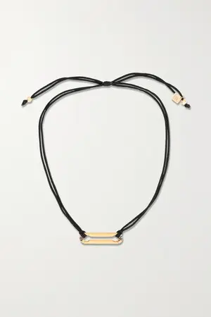 Lauren Rubinski 14-karat And Cord Necklace - Gold