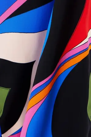 Emilio Pucci Pussy-bow Printed Blouse