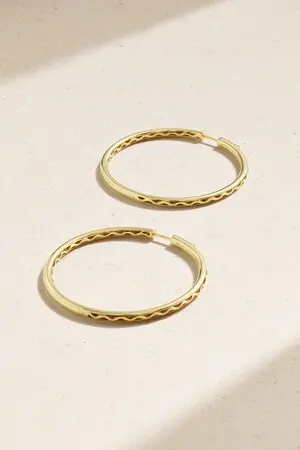 ANITA KO Large 18-karat Hoop Earrings