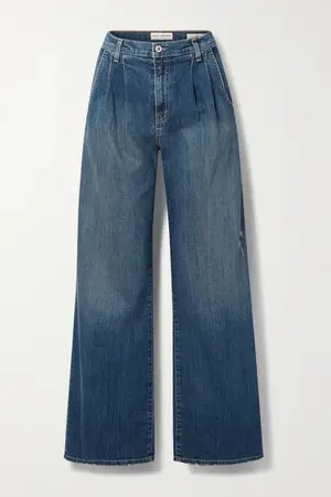 NILI LOTAN Flora Wide-leg Jeans - Blue