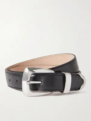 Khaite Benny Leather Belt - Black