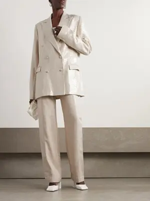 DIMA AYAD Sequined Gauze Blazer