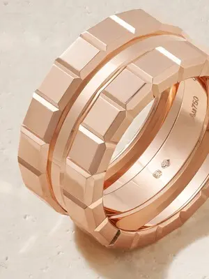 Chopard Ice Cube 18-karat Rose Ring