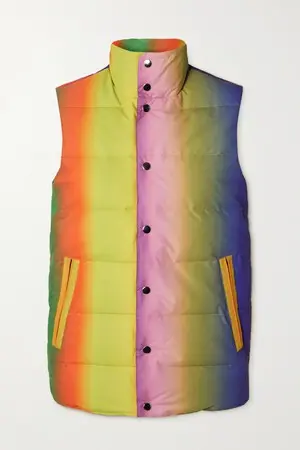 AGR Quilted Ombré Shell Down Vest