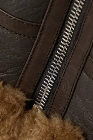 Burberry Shearling Aviator Jacket