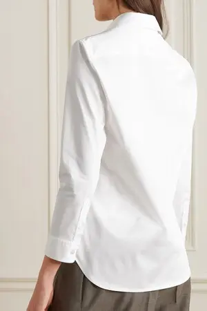 THE ROW Petra Cotton-poplin Shirt