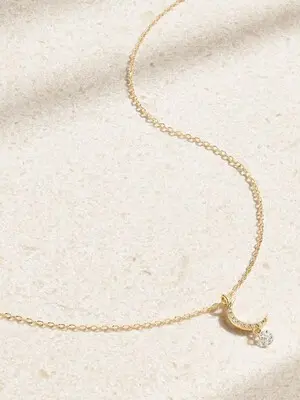 PERSEE Séléné 18-karat Diamond Necklace - Gold
