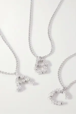 Completedworks Net Sustain Rhodium-plated Recycled Crystal Necklace - Silver