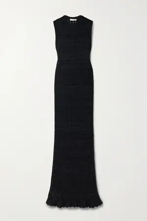 THE ROW Cutro Open-knit Maxi Dress
