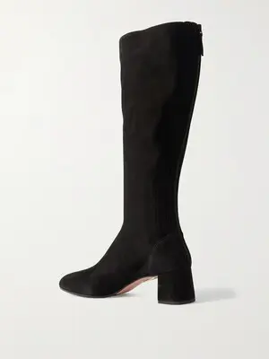AQUAZZURA Saint Honore Suede Knee Boots