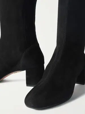AQUAZZURA Saint Honore Suede Knee Boots