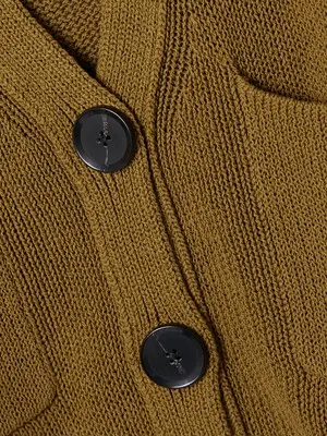 Proenza Schouler Sofia Cropped Cotton-blend Cardigan - Yellow