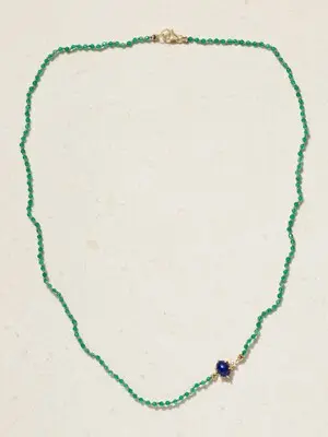 ANDREA FOHRMAN Mini Cosmo 14-karat Multi-stone Necklace