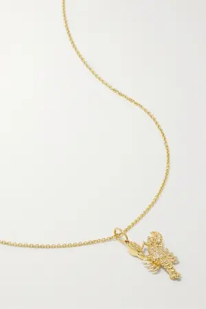 SYDNEY EVAN Lobster Diamond Necklace - Gold