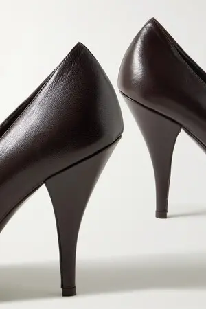 THE ROW Lana Leather Point-toe Pumps
