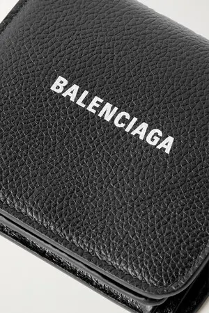 Balenciaga Printed Textured-leather Cardholder
