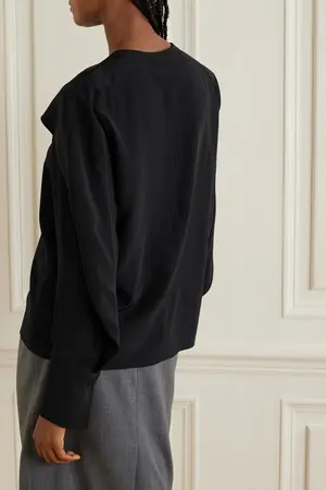 JOSEPH Balard Layered Blouse - Black