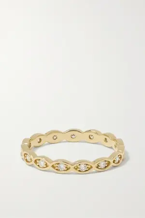 SYDNEY EVAN Evil Eye 14-karat Diamond Ring
