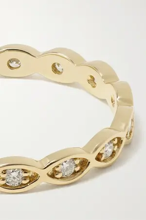 SYDNEY EVAN Evil Eye 14-karat Diamond Ring