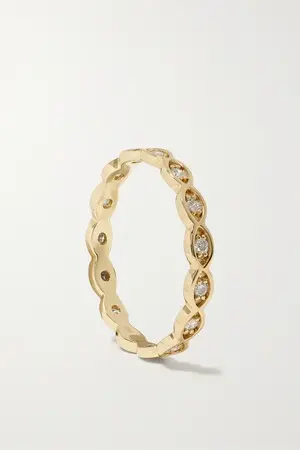 SYDNEY EVAN Evil Eye 14-karat Diamond Ring
