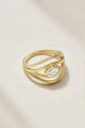 ALMASIKA Terra Nova Marquise-cut Diamond Ring In 18-karat