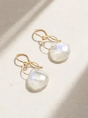 MELISSA JOY MANNING 14-karat Moonstone Earrings - Gold