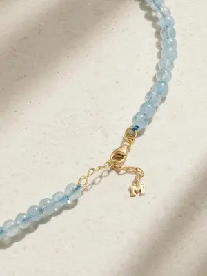 Mateo 14-karat Aquamarine Necklace