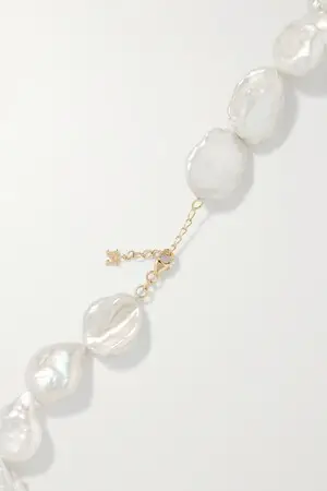 Mateo 14-karat Gold Freshwater Pearl Necklace