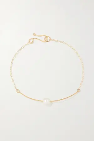 MELISSA JOY MANNING 14-karat Recycled Pearl Bracelet - Gold