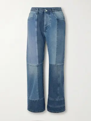 FORTELA Patchwork Straight-leg Jeans