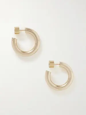 JENNIFER FISHER Natasha Huggies Hoop Earrings - Gold