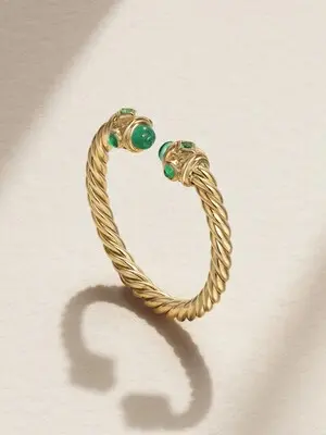 David Yurman Renaissance Emerald Ring - Gold