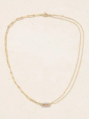 Yvonne Léon 18-karat Yellow And White Diamond Necklace - Gold