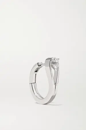 REPOSSI Serti Inversé 18-karat White Diamond Single Earring - Gold
