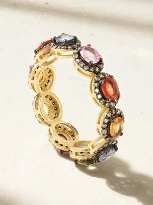 AMRAPALI LONDON 18-karat Sapphire And Diamond Ring - Gold