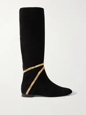 Rene Caovilla Embellished Knee Boots