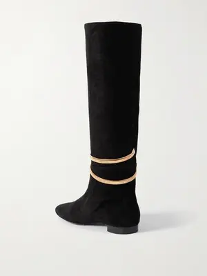 Rene Caovilla Embellished Knee Boots