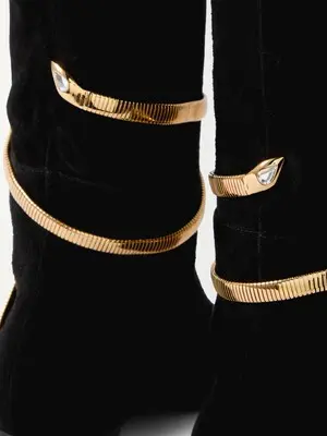 Rene Caovilla Embellished Knee Boots