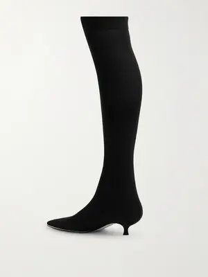 Rene Caovilla Crystal-embellished Over-the-knee Boots
