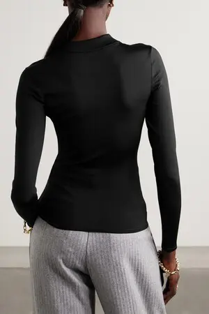 FFORME Net Sustain Freya Organic Silk-blend Jersey Top