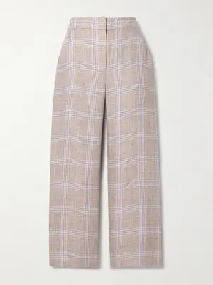 Veronica Beard Brixton Cropped Wide-leg Pants