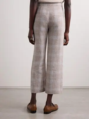 Veronica Beard Brixton Cropped Wide-leg Pants