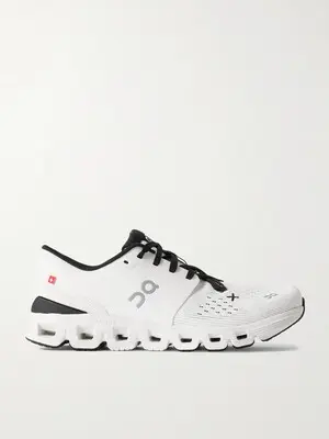 On X 4 Recycled-mesh Sneakers - White