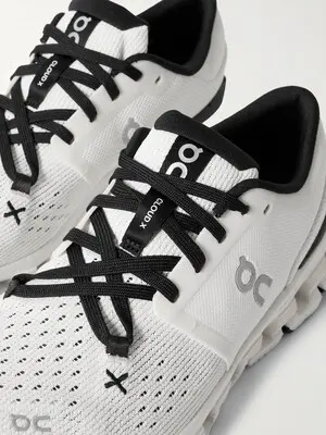On X 4 Recycled-mesh Sneakers - White