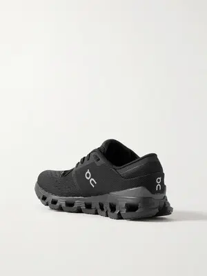 On X 4 Recycled-mesh Sneakers - Black