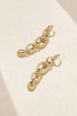 David Yurman Dy Mercer™ Diamond Earrings - Gold