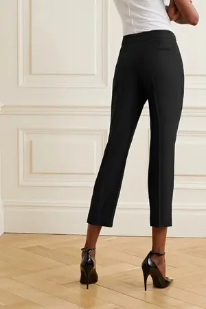 Alexander McQueen Cropped Straight-leg Woven Pants